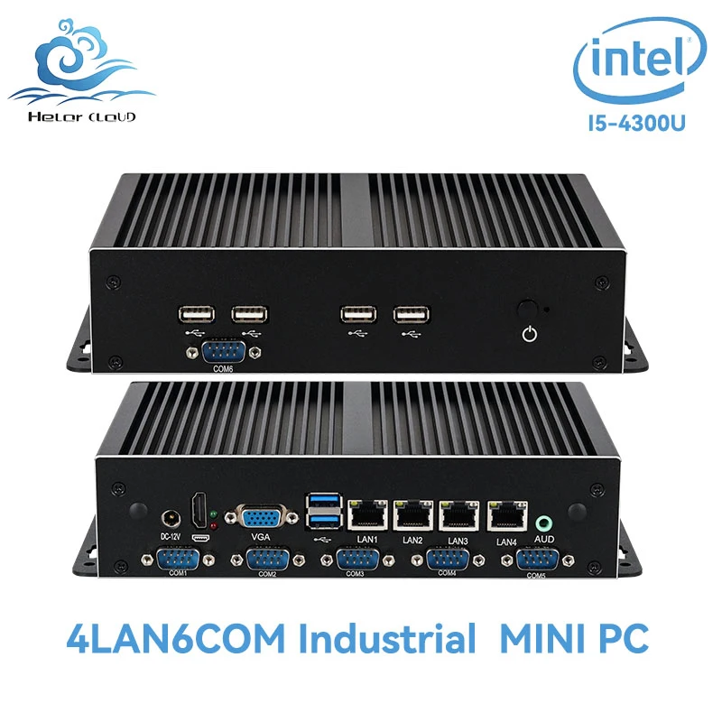 Helorpc-4LAN-6COM-Industrial-Mini-Computer-8G-128G-DDR3-SATA-HDD-SSD ...
