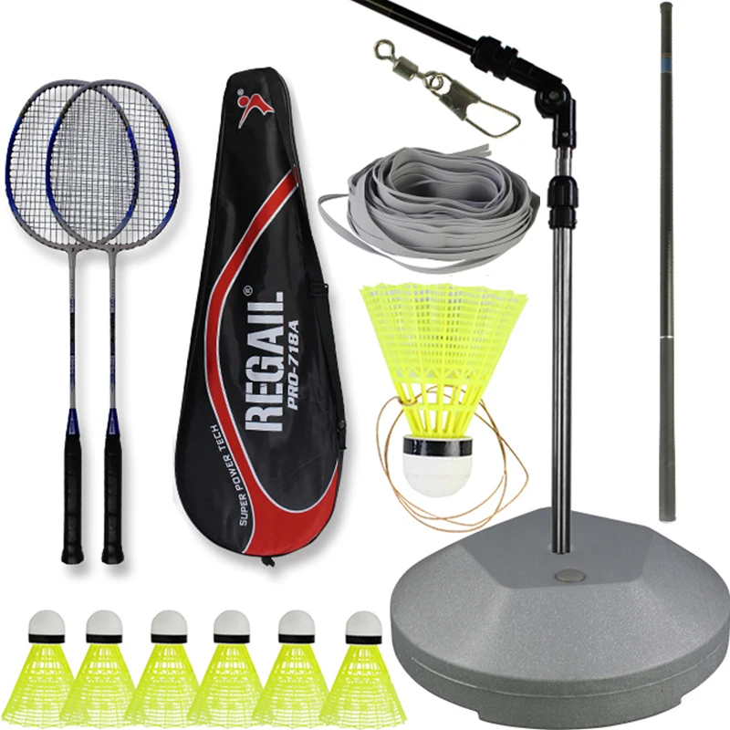 Single-player-Badminton-Trainers-Tools-Set-Racquet-Bag-Self-Training ...