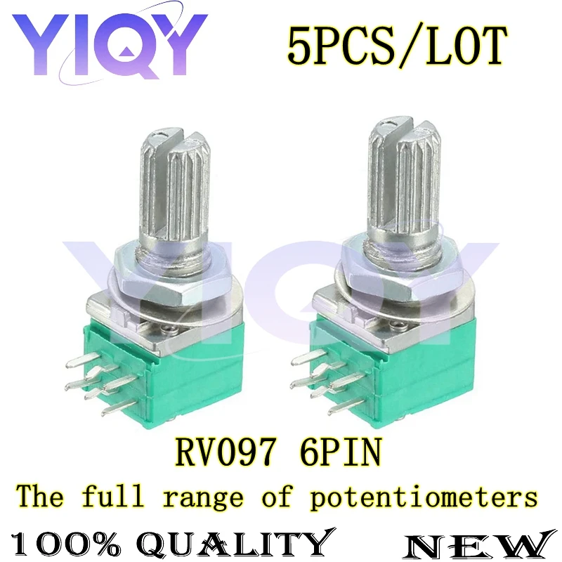5PCS RV097 6PIN RK097G RK097 B 1K 20K 10K 5K 50K 100K 500K 1M with One ...
