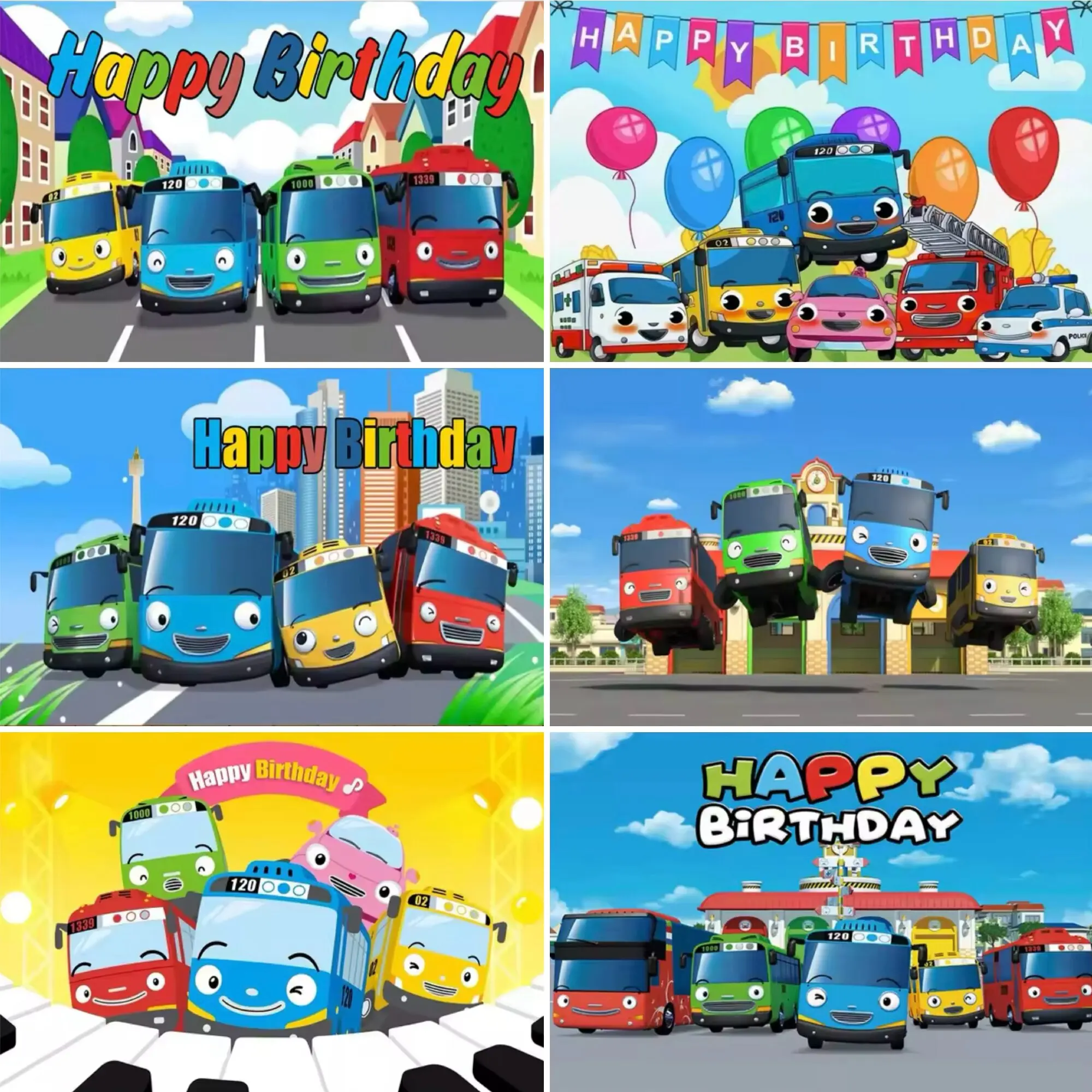 Umi-Bus-The-Tayoes-Little-Bus-Theme-Kid-Birthday-Party-Boys-Newborn-Kid ...