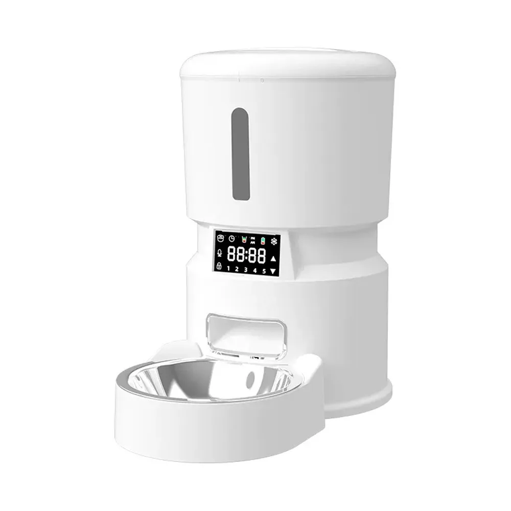Pet automatic feeder, mobile phone WiFi remote regular feeding, cat and ...