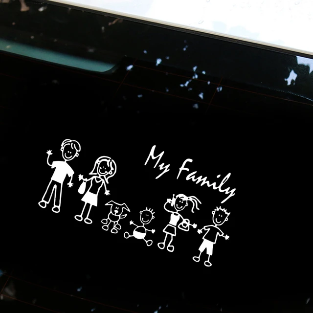 Stick Figure Family Stickers Funny