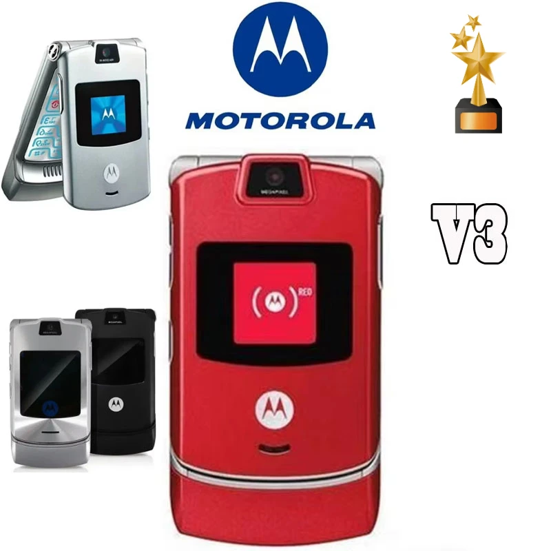 Original-Unlocked-Flip-Button-Bluetooth-Mobile-Phone-RAZR-V3-Motorola ...