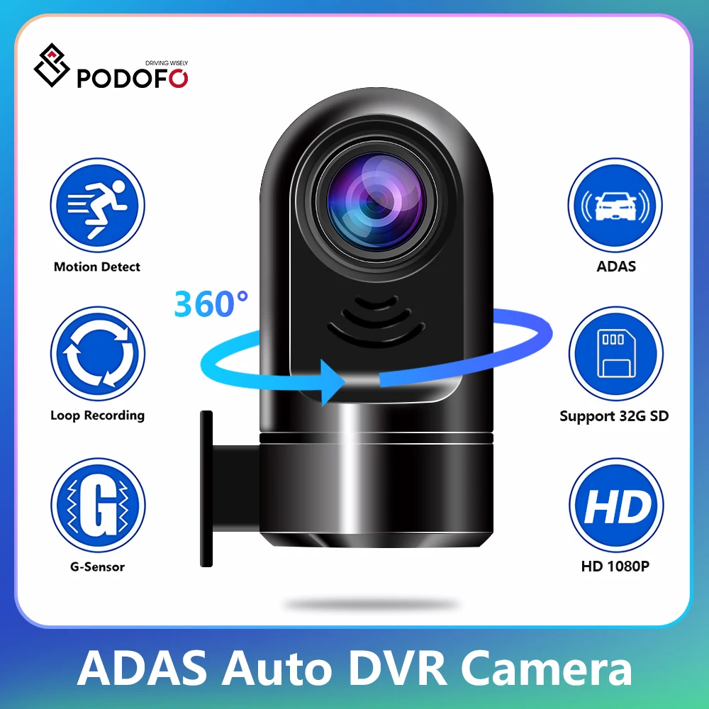 Podofo-Car-DVR-ADAS-Auto-DVR-Camera-HD-1080P-Dash-Camera-USB-LDWS-FCWS ...