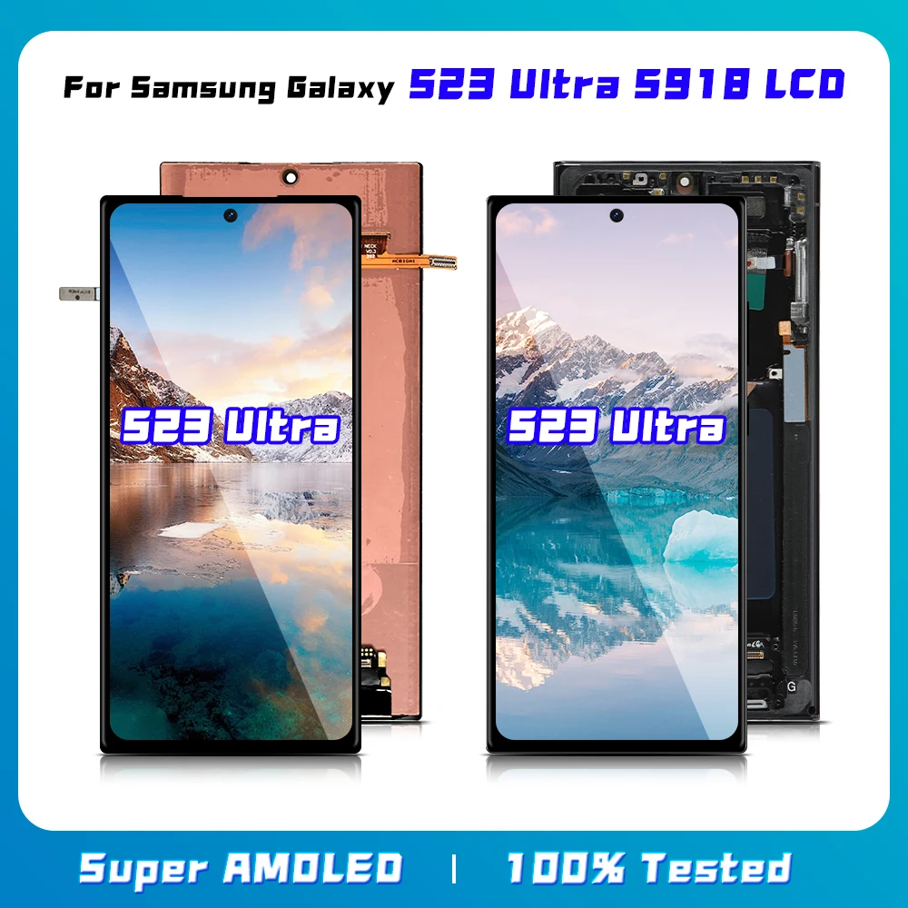 Super AMOLED LCD Display For Samsung Galaxy S23 Ultra S918B No Dead ...