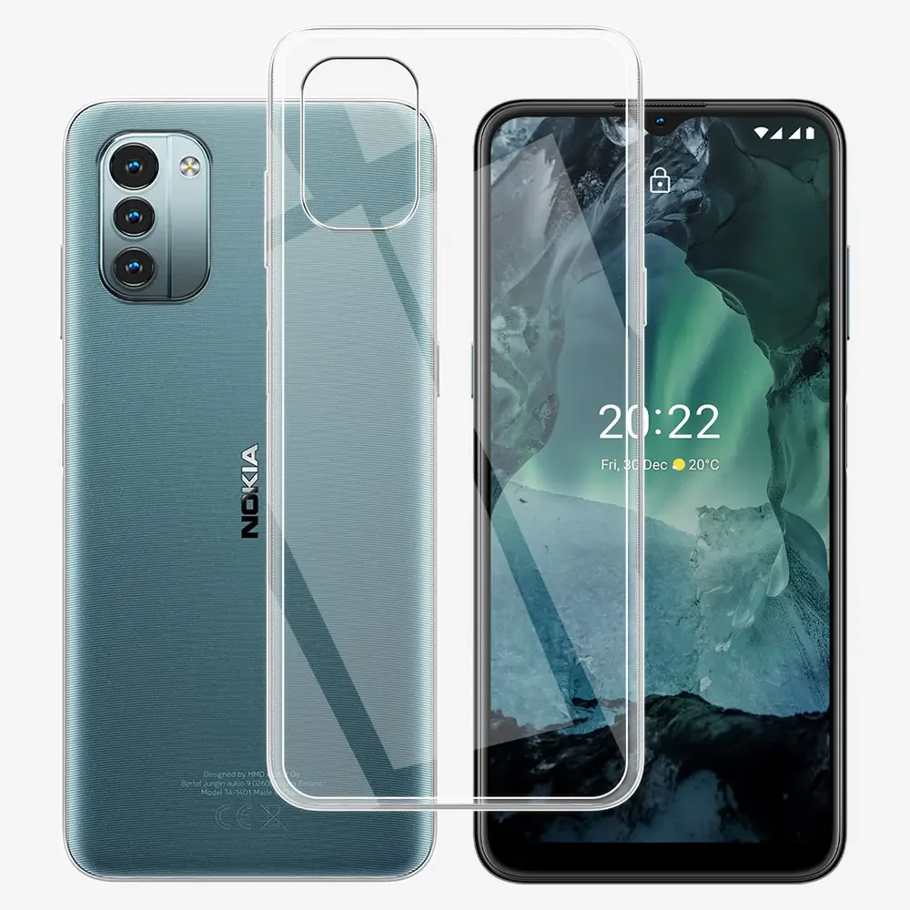 For Nokia G11 Case 6.5 inches Clear Silicone Soft TPU Phone Case Cover ...