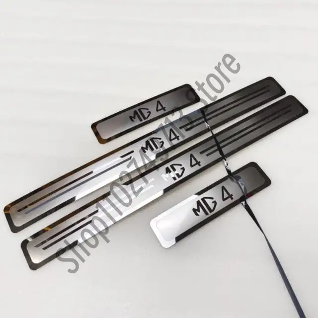 For MG MG4 2021 2022 Door Sill Scuff Plate Trim Auto Protector ...