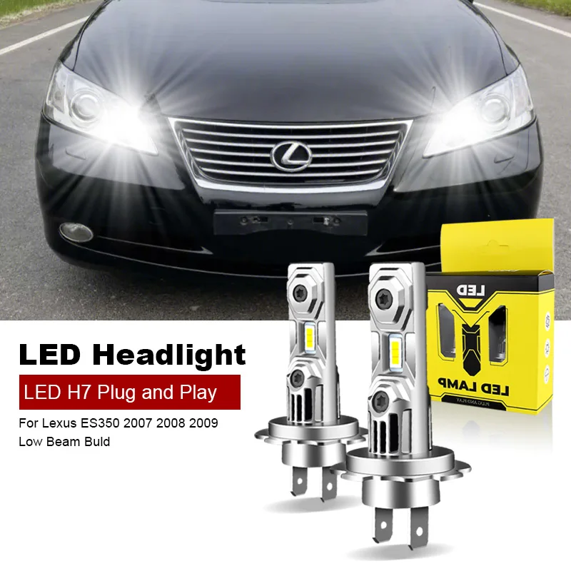 2PCS-For-Lexus-ES350-2007-2009-ES300-1997-2003-Low-Beam-Led-Bulb-H7 ...