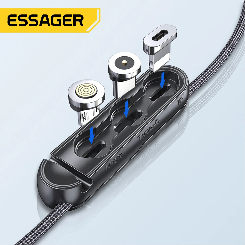 Essager-Magnetic-Plug-Case-Storage-Box-Magnet-Adapter-Type-C-Micro-USB ...