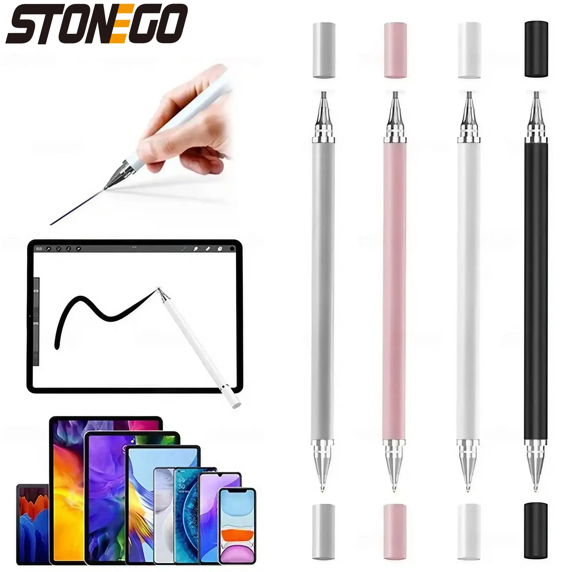 STONEGO-2In1-Stylus-Pen-for-Mobile-Phone-Tablet-Drawing-Pen-Capacitive ...