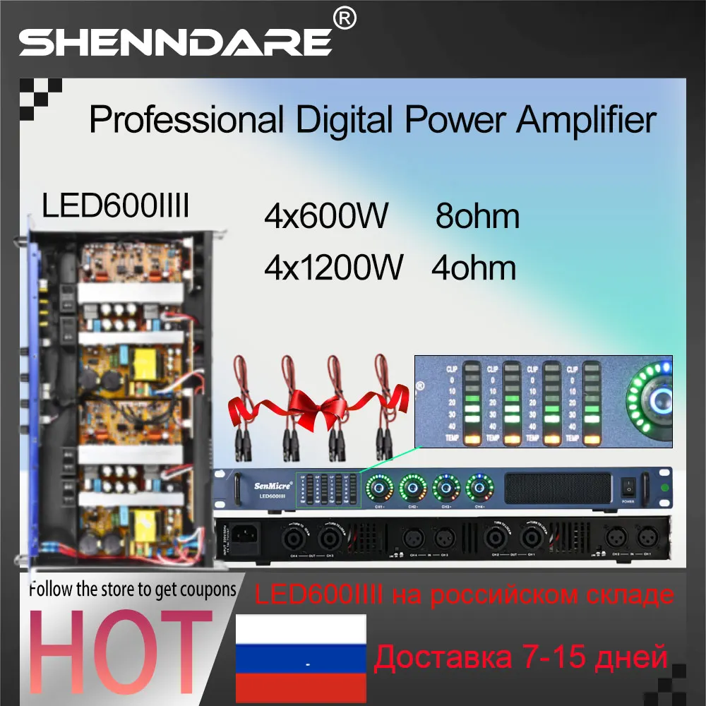 Professional-1U-Audio-Amplifier-2-4-Channels-450W-Digital-Power ...