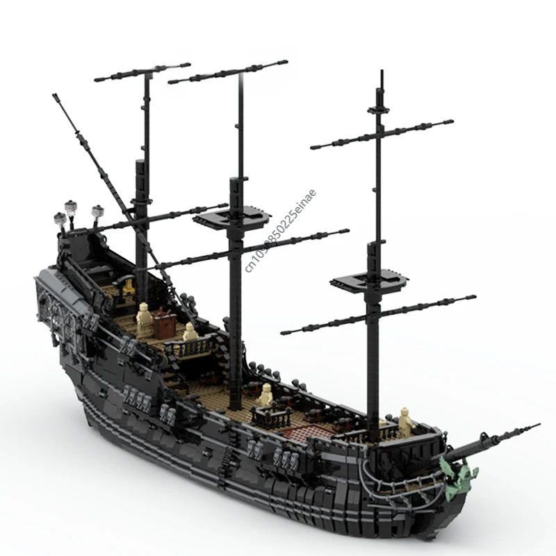 7398pcs-MOC-Pirates-of-The-Caribbean-Ship-Revenge-Warship-Black-Pearl ...
