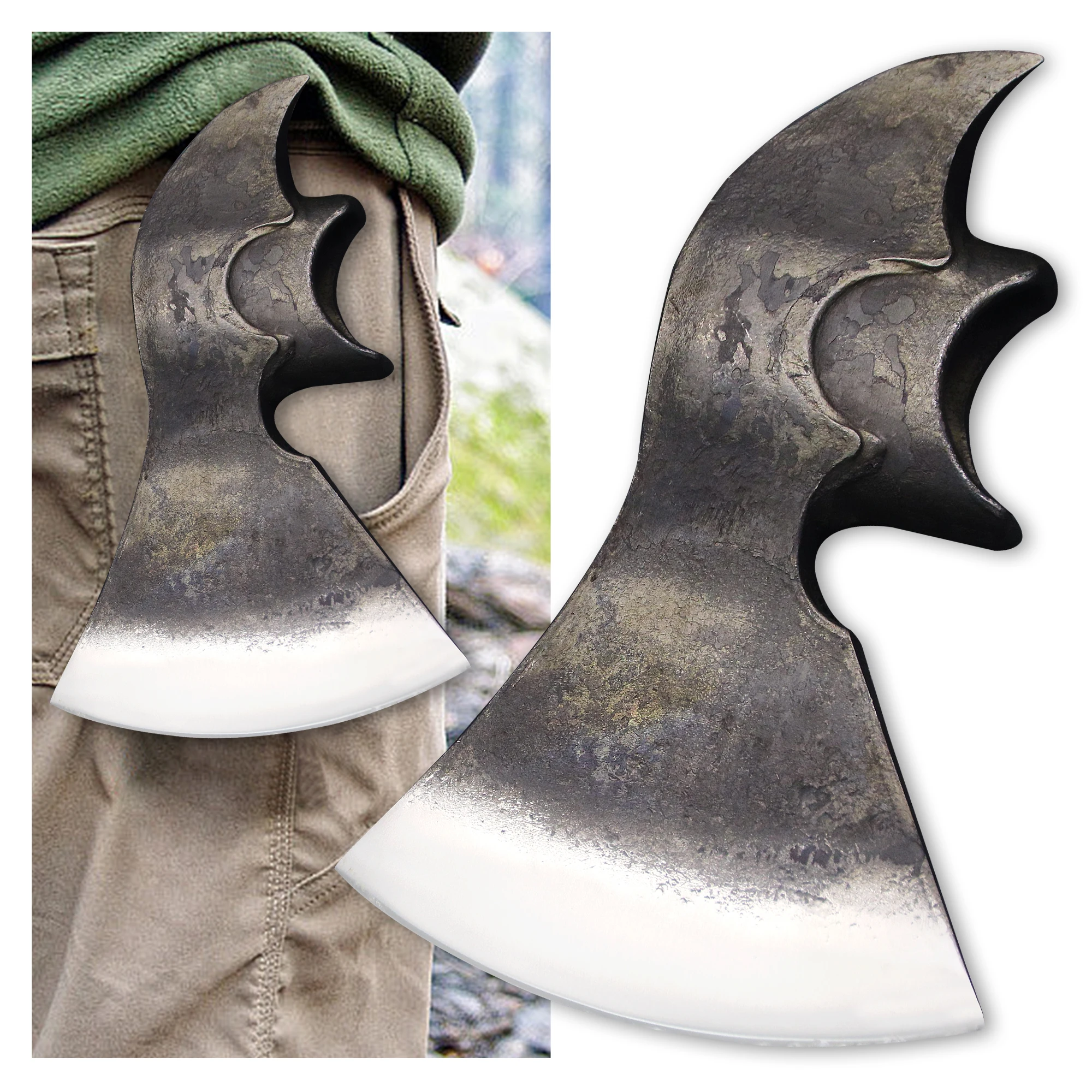 Italian-all-steel-hand-forged-Spartan-Warriors-Outdoor-logging-axe ...