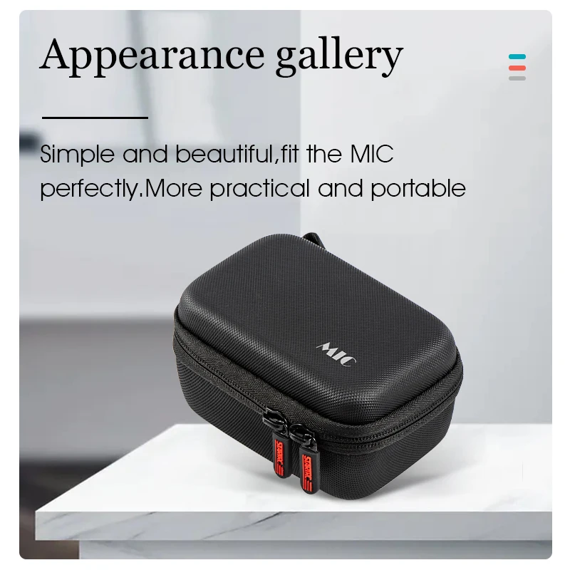 Étui de transport - DJI - MIC - Antichoc - Verre protecteur - Noir ...