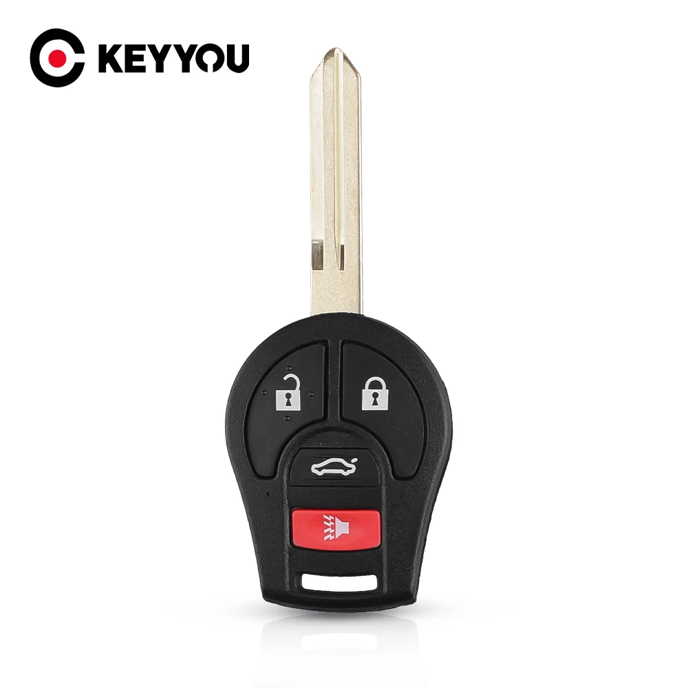 KEYYOU Remote Flip Fob Car Key Shell For Nissan Qashqai Versa Sentra ...