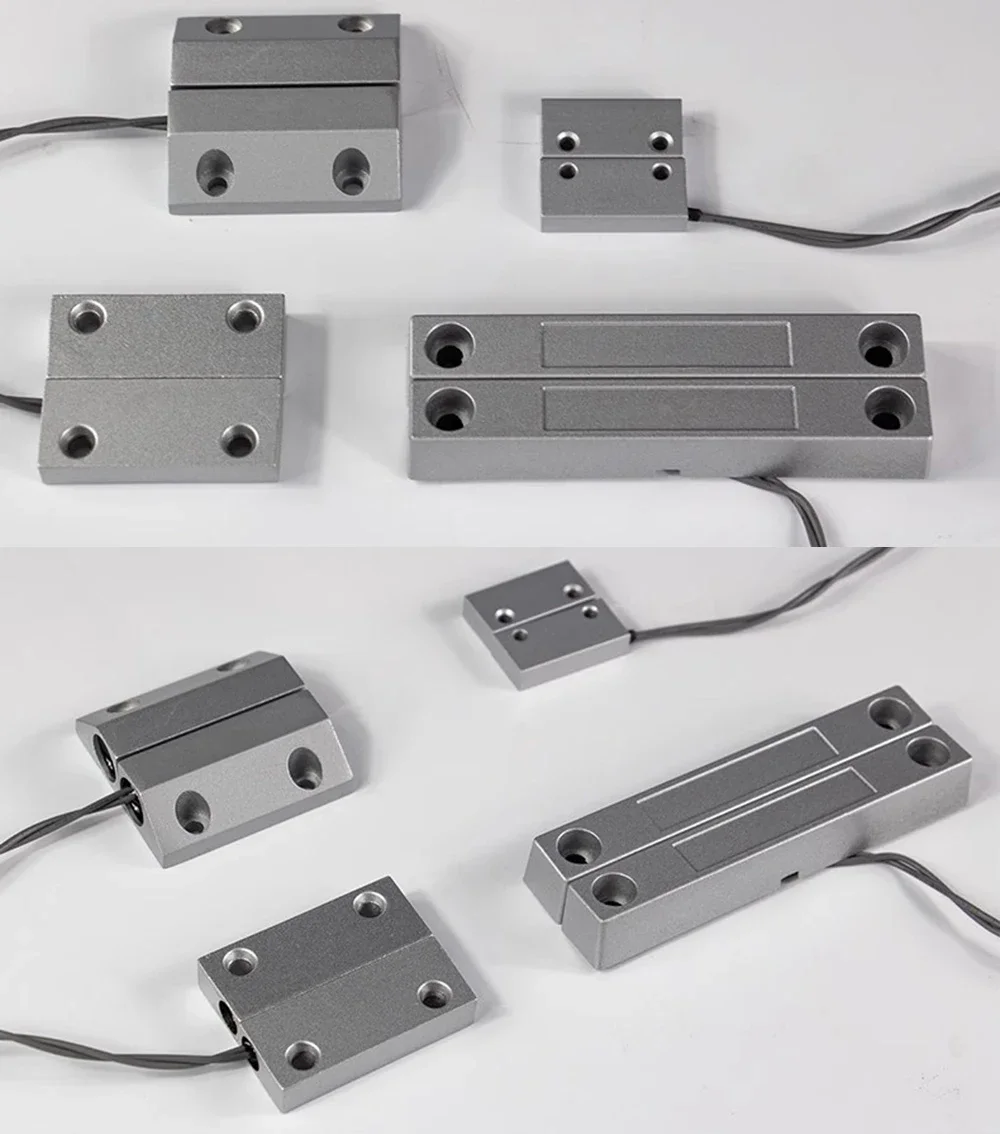 NC Door Sensor Metal Wired Roller Shutter Door Magnetic Contact Reed ...