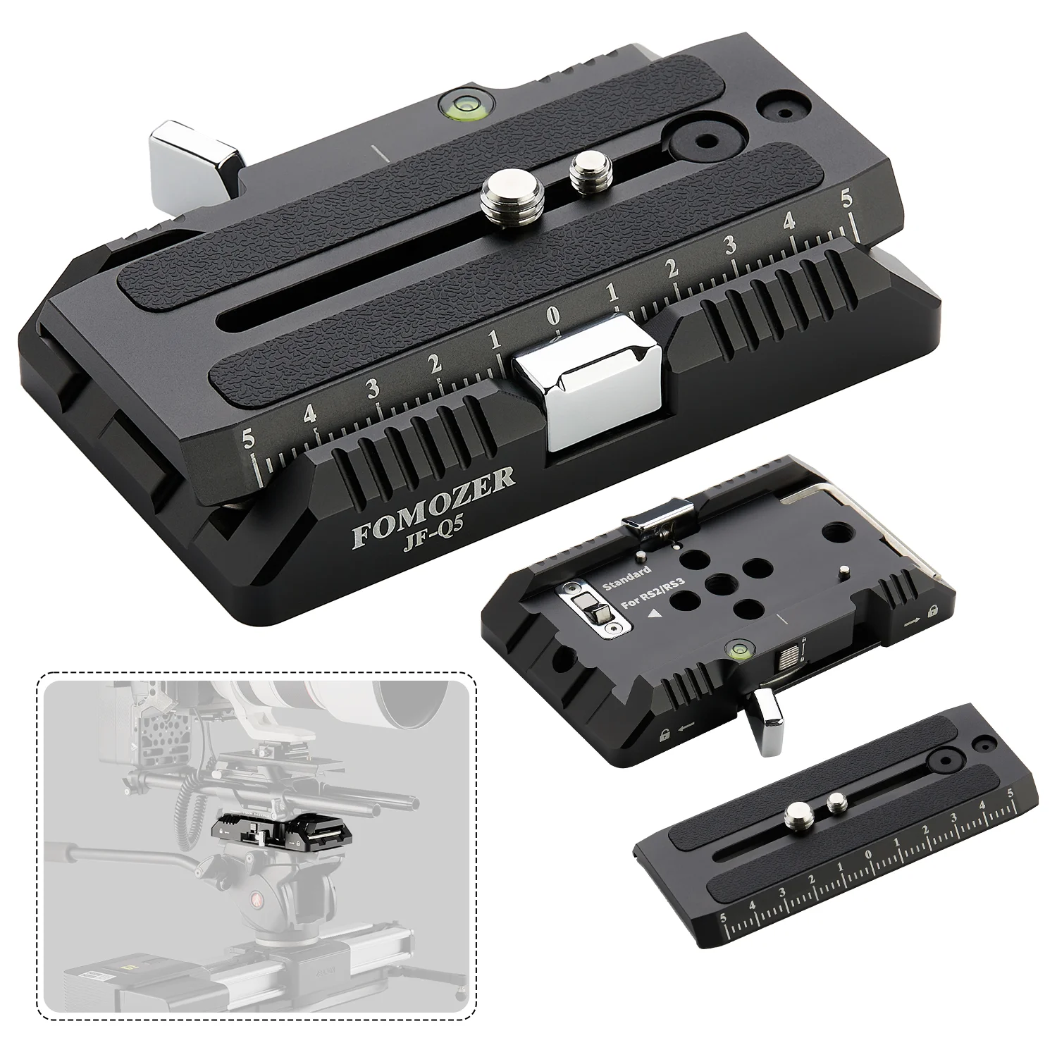 FOMOZER-JF-Q5-120mm-Long-Rotate-Quick-Release-Plate-For-Manfrotto-501 ...