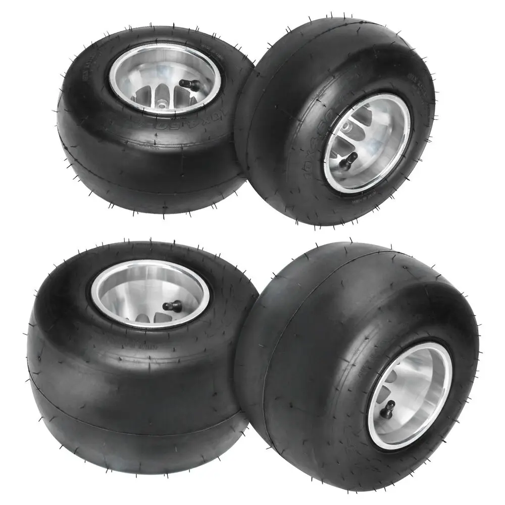 TDPRO-4pcs-10x4-50-5-Front-Wheels-11x7-10-5-Rear-Wheels-Racing-Go-Kart ...