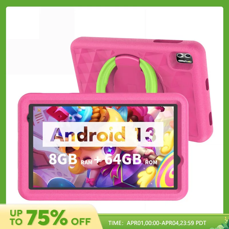 VASOUN-Android-13-Quad-Core-Tablet-para-Crian-as-8-Polegada-8GB-4-4-Ram ...