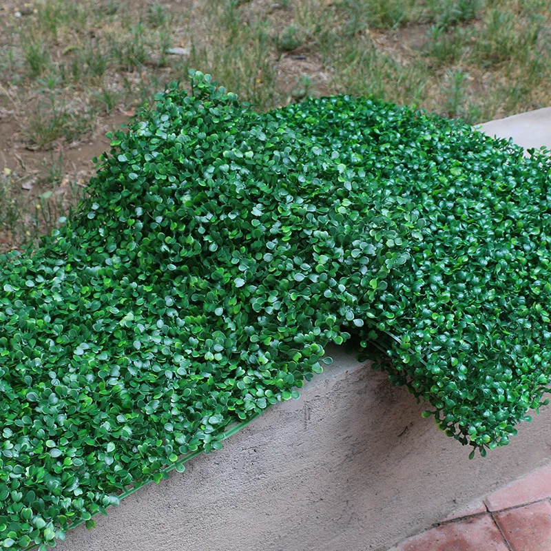 Simulation plant wall fake lawn green plant wall decoration background ...