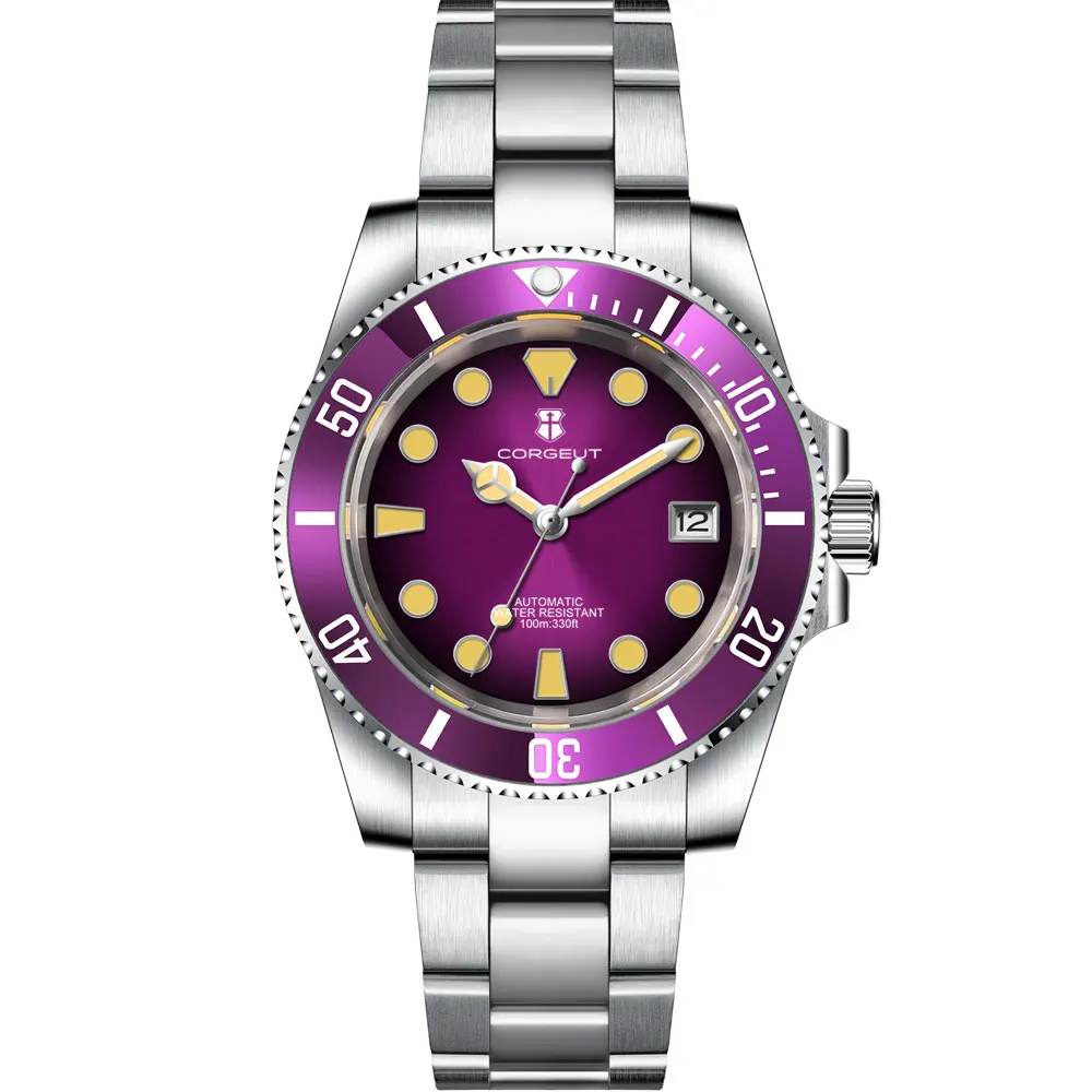 Corgeut-Dial-NH35-para-hombre-reloj-de-pulsera-de-cristal-de-zafiro ...