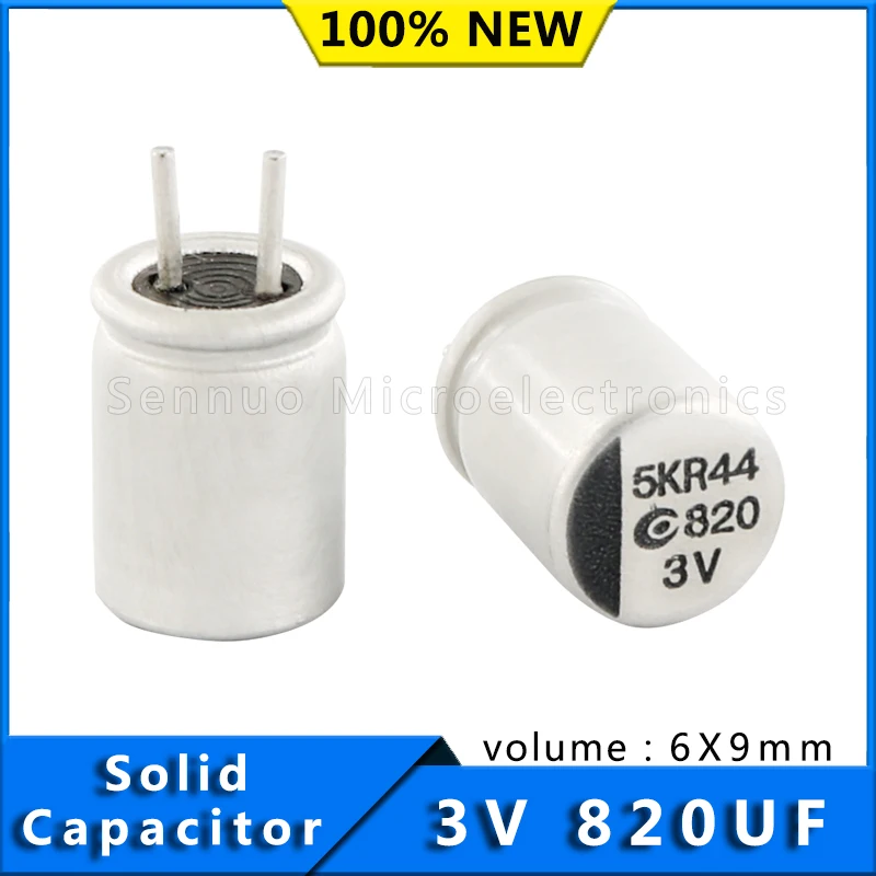 10pcs-New-3V820UF-original-6X9-solid-capacitor-motherboard-graphics ...