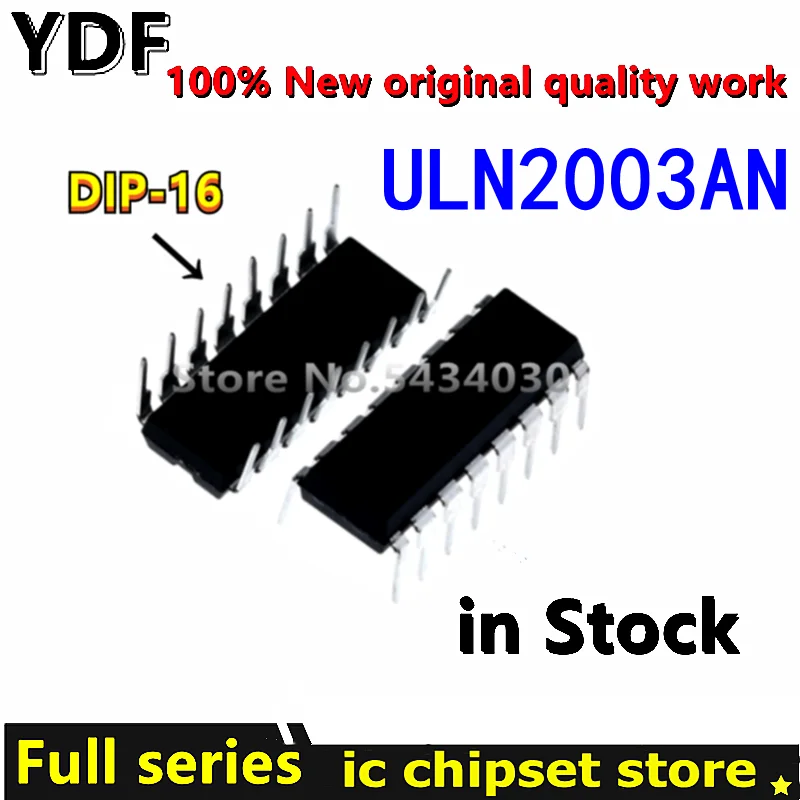 (10pcs) 100% New ULN2003AN DIP16 ULN2003A DIP-16 ULN2003 ULN2003APG DIP ...