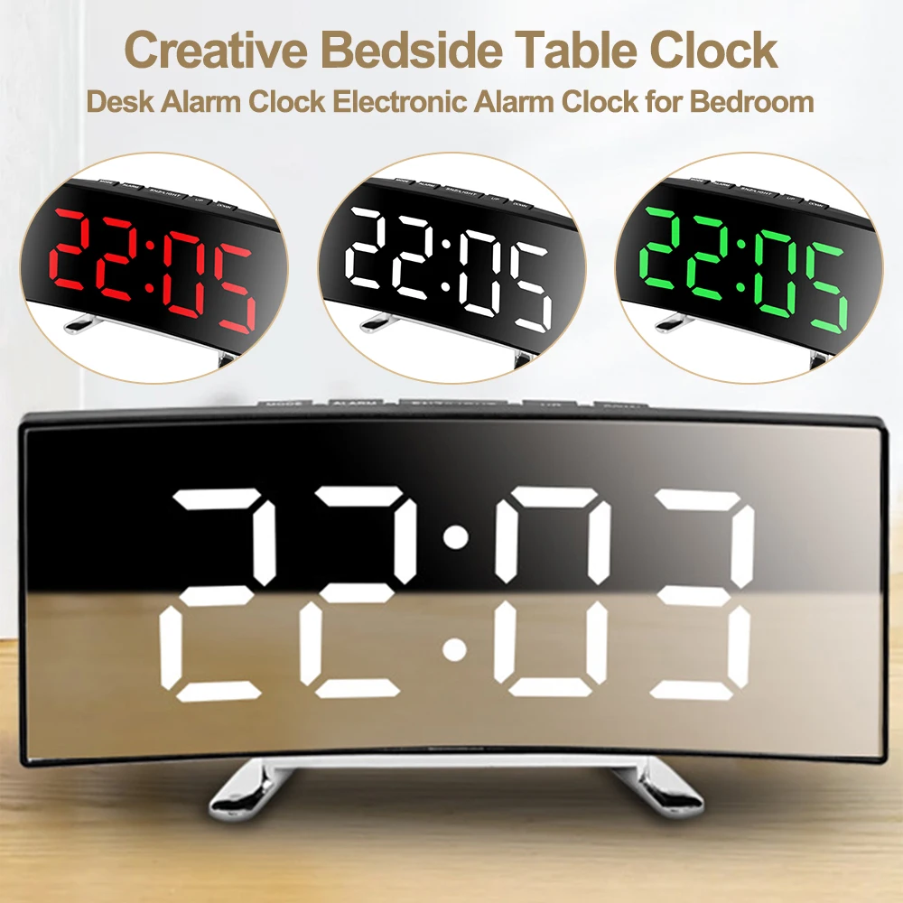 Modern-Electronic-Car-Clock-Time-Watch-Auto-Clocks-6inch-LCD-Backlight ...