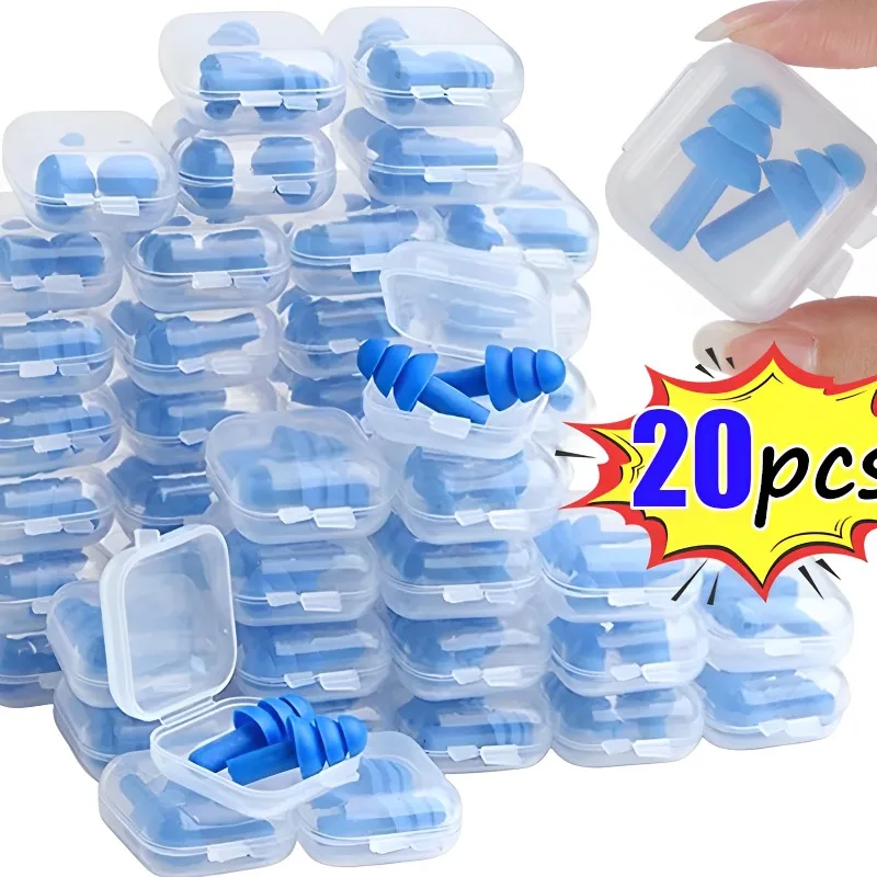 Soft-Silicone-Earplugs-Waterproof-Swimming-Ear-Plugs-Reusable-Noise ...