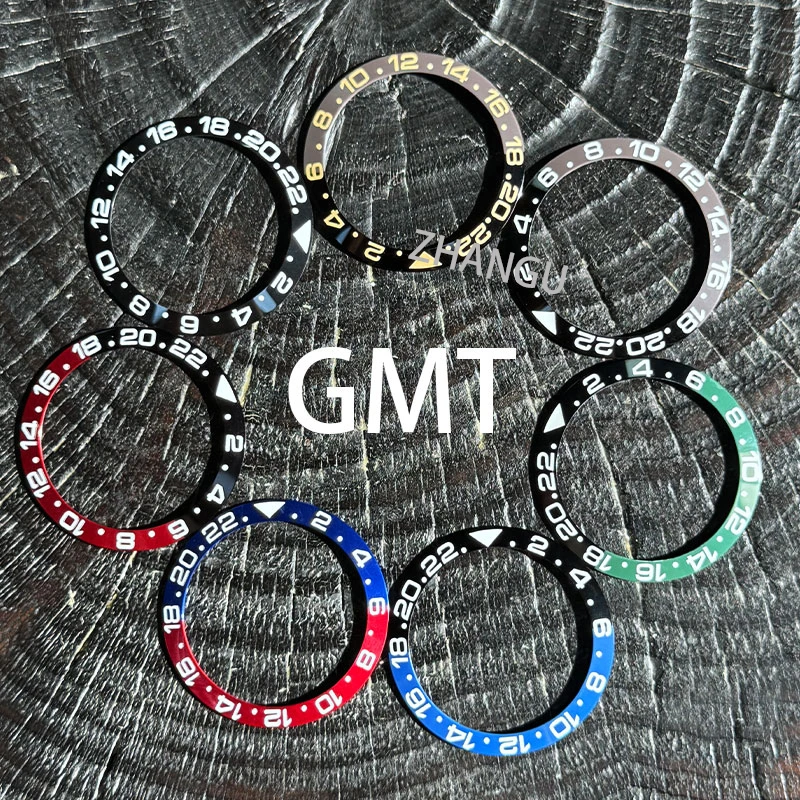 GMT watch bezel with 38mm ceramic alloy bezel and embedded ring ...