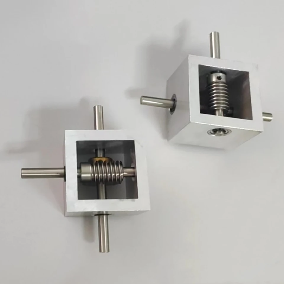 DIY Transmission Gear 90 Degree Worm Gearbox - 3mm To 3mm Shaft Self ...