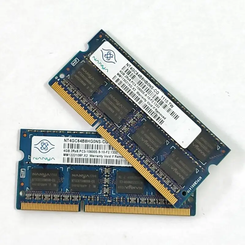 Nanya-memoria RAM DDR3 para portátil, 4GB, 1333MHz, ddr3, 4GB, 2RX8, PC3-10600S, 204 Pines ...