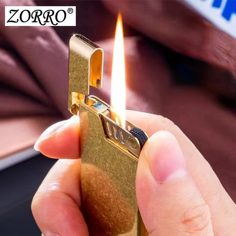 Original-ZORRO-Pure-Copper-Ultra-thin-Inflatable-Lighter-Open-Fire ...