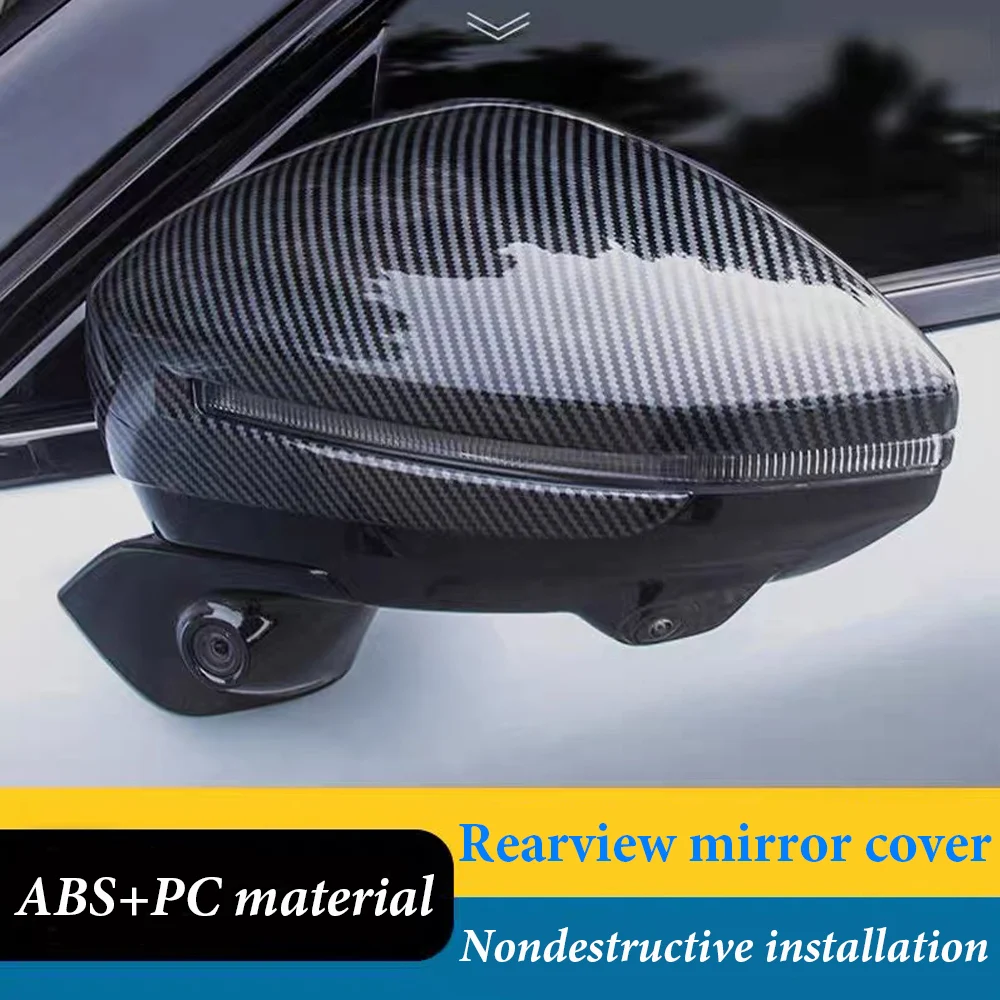 2PCS-Rearview-Mirror-Trim-Side-Door-Rear-View-Mirror-Cover-Exterior-For ...