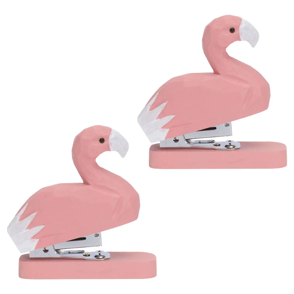 2-Pcs-Mini-Stapler-Desktop-Pink-Cartoon-1000X900X400CM-Novelty-Kit ...