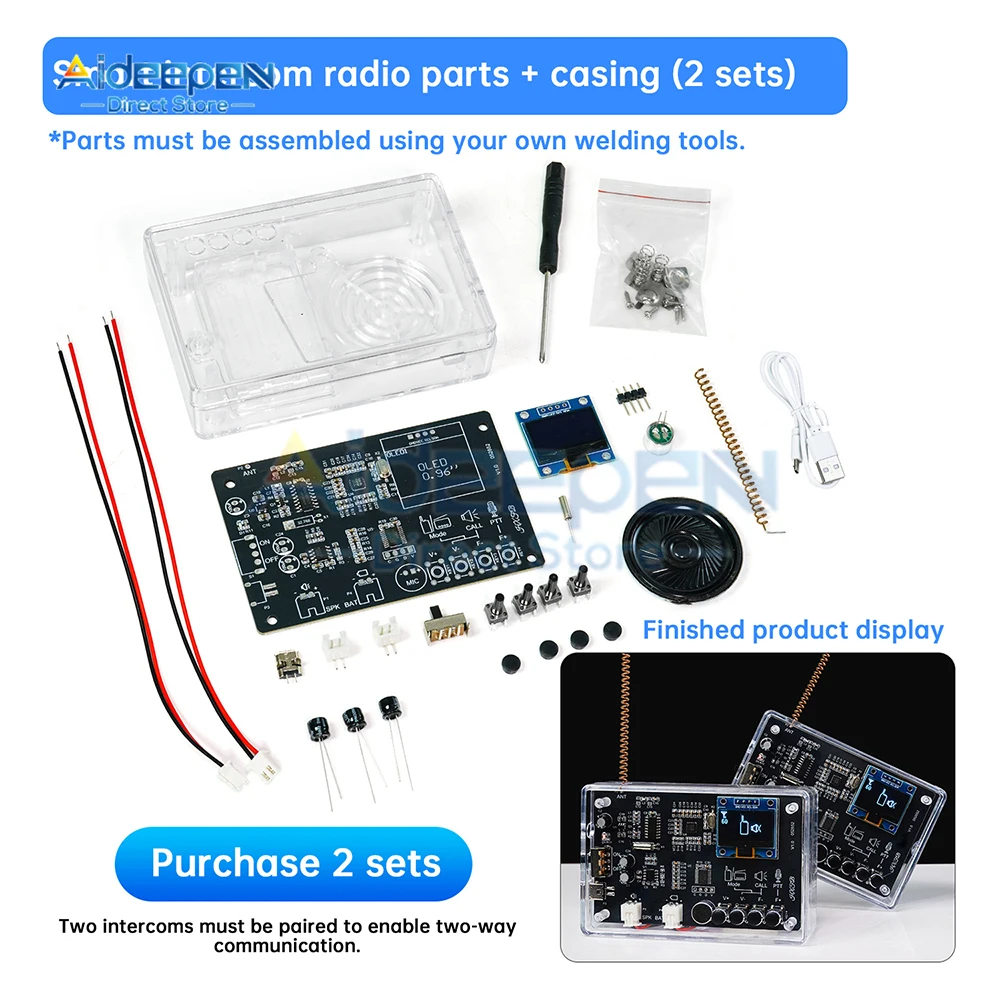 1Set BK4802P+RDA5807 Multifunction Radio DIY Kit 87-108MHz FM ...