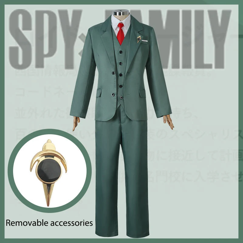 Anime Spy Family Loid Forger Cosplay Uniform Costume Men's Suit and Tie ...