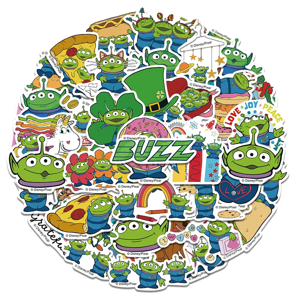 42PCS-Disney-Toy-Story-Alien-Stickers-Anime-Book-Skateboard-Laptop ...