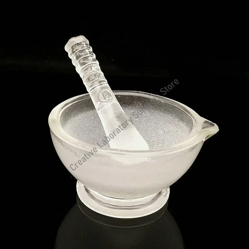 1 piece Diameter 60mm to 150mm Thickened glass Mortar Bowl with mortar ...