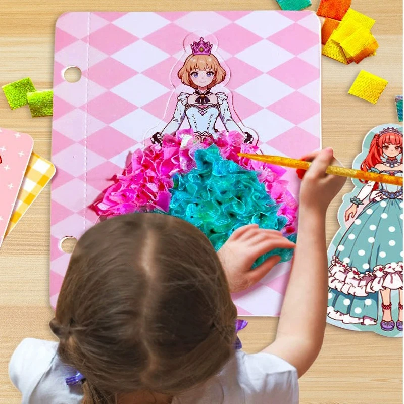Girls DIY Craft Toys Simulation Dress Up Set Princess Handmade ...