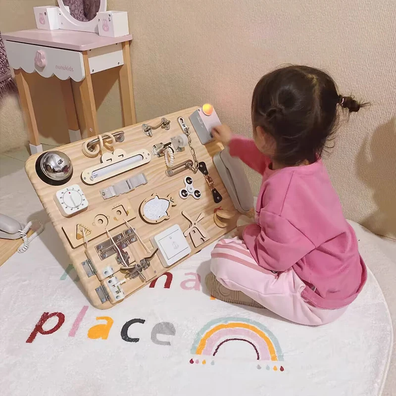 Juego-de-laberinto-de-madera-Montessori-para-beb-accesorios-educativos ...