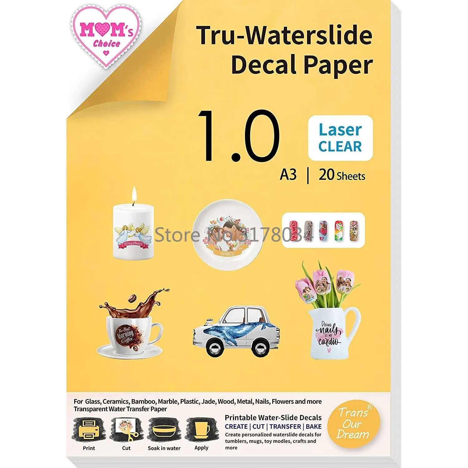 A3 Water Slide Decal Paper for Laser Printers – My Real-World ...