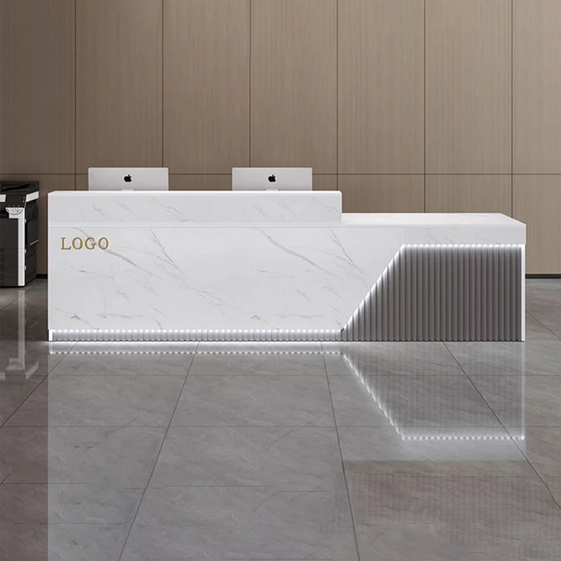 Classic-Stylish-Reception-Desks-White-Illuminated-Mdf-Modern-Reception ...