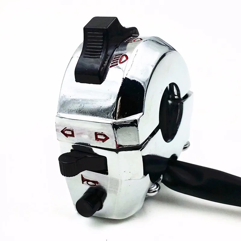 Universal 7/8" 22mm Handlebar Motorcycle Control High/Low Beam Light ...