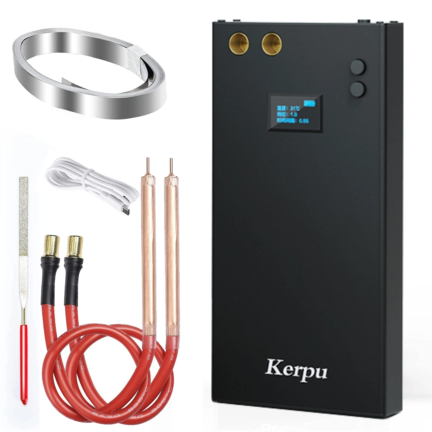 OLED Display Mini 7 Gears Adjustable Spot Welder With Type C Spot ...