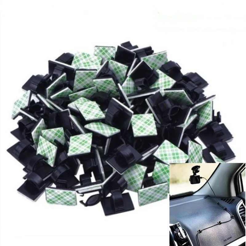50 Pcs Adhesive Car Cable Clips, Cable Organizer Wire Management, Cord ...