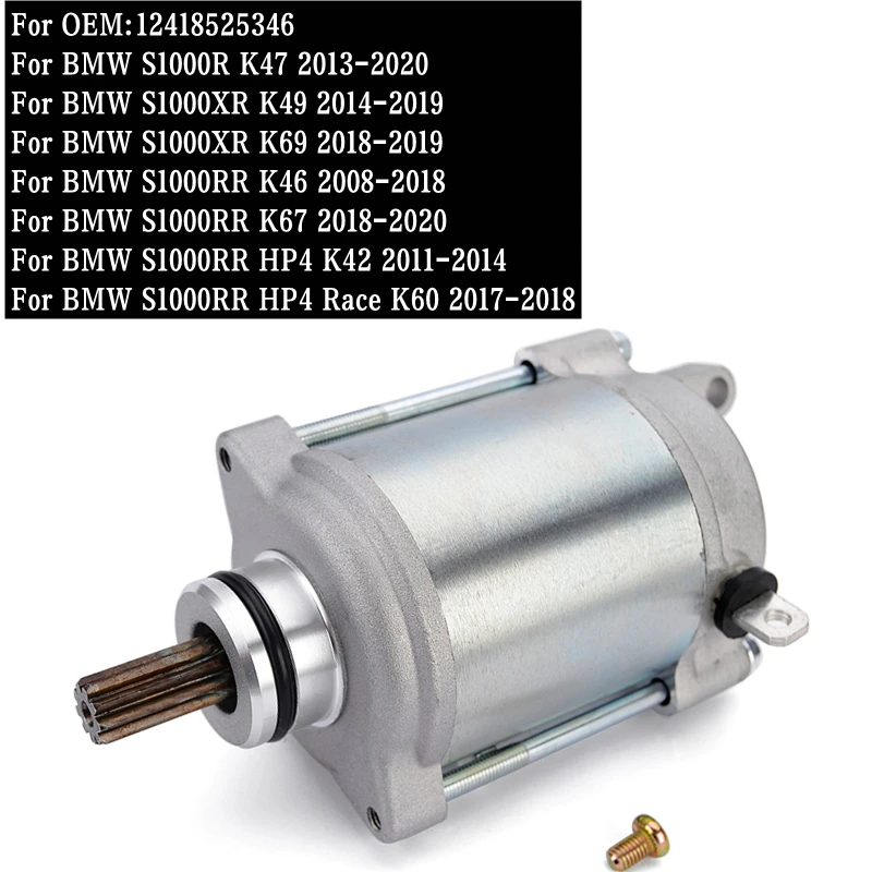 Starter-Motor-For-BMW-S1000R-K47-S-1000R-1000XR-S1000XR-K49-K69-S1000RR ...