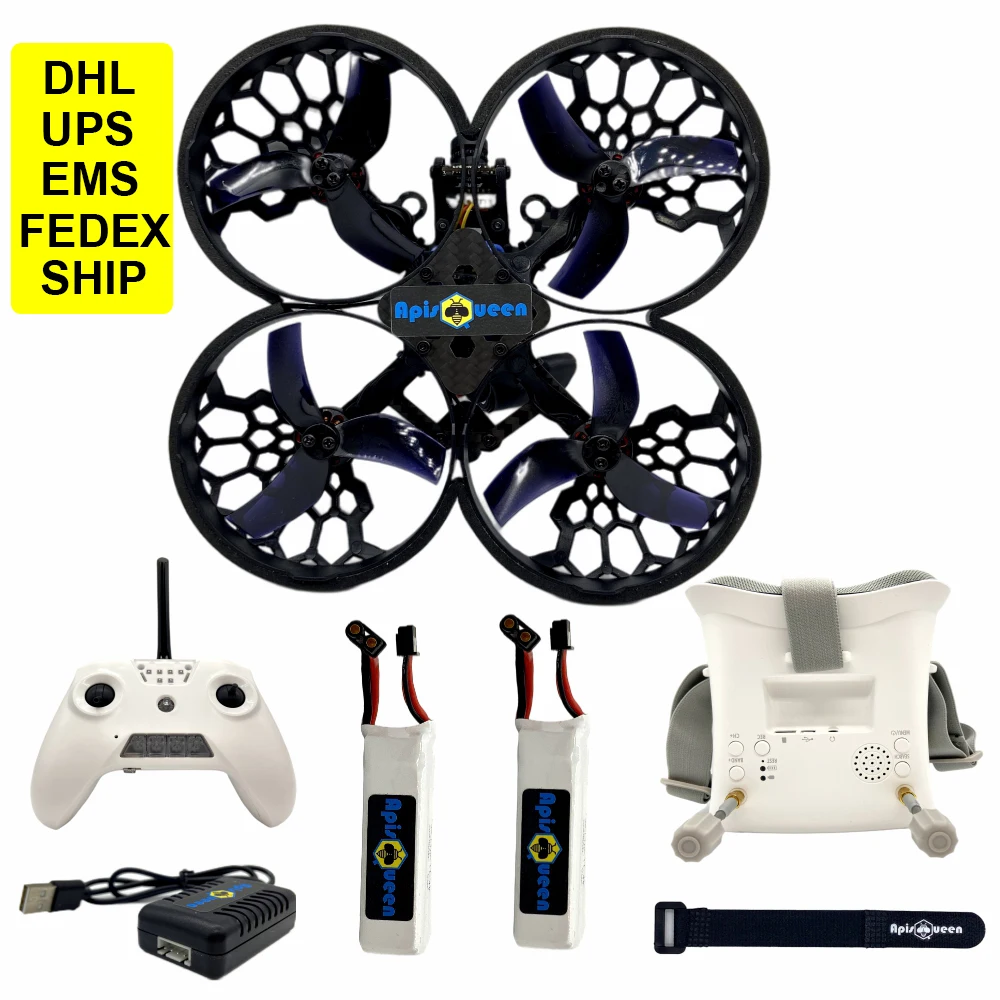 ApisQueen 2.5-inch Beginner FPV Kit Ducted Racing Drone For First-view ...