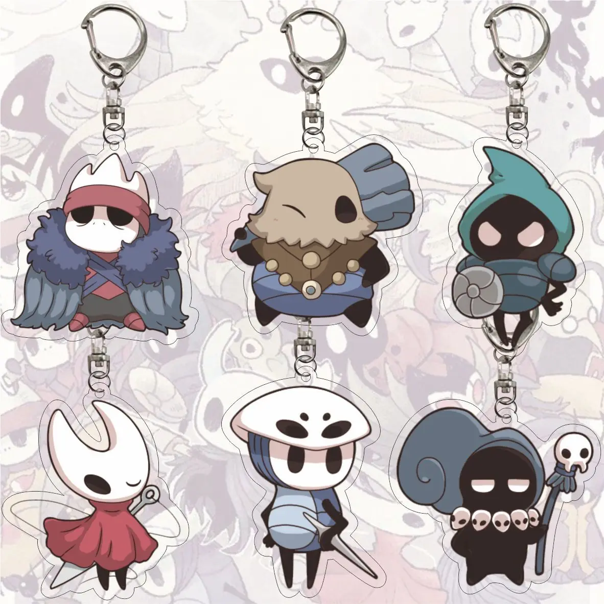 Hollow-Knight-Game-Cosplay-Keychain-Octopus-Cartoon-Figures-Acrylic ...