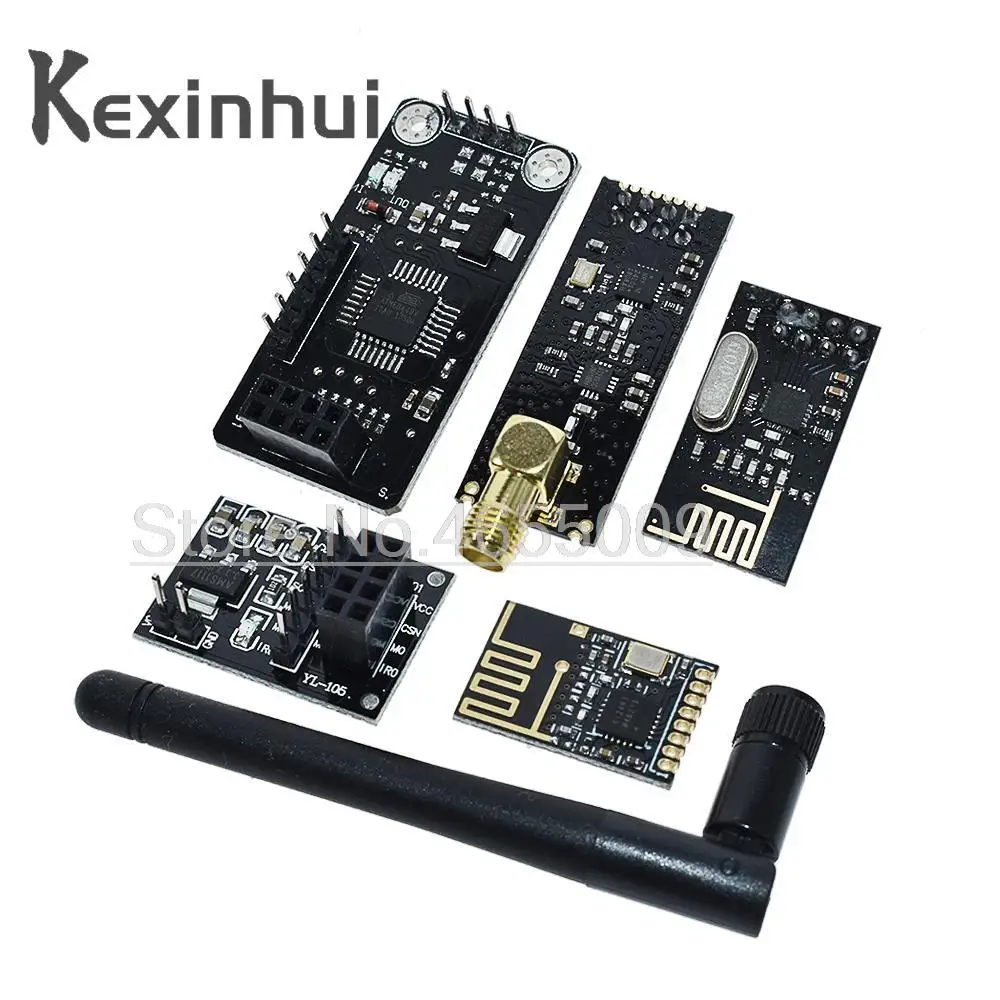 Nrf24l01 + pa + lna (com antena) 2.4g módulo de transmissão de dados ...